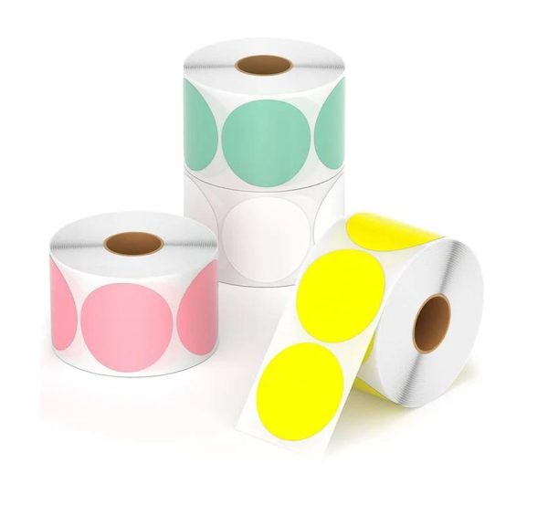Custom Round Label Rolls - label material-yuehele
